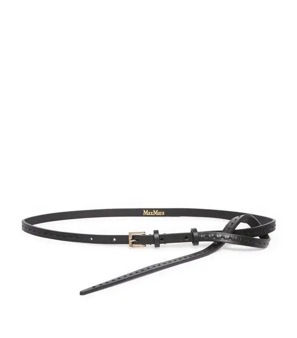 Max Mara Leather Slim Belt