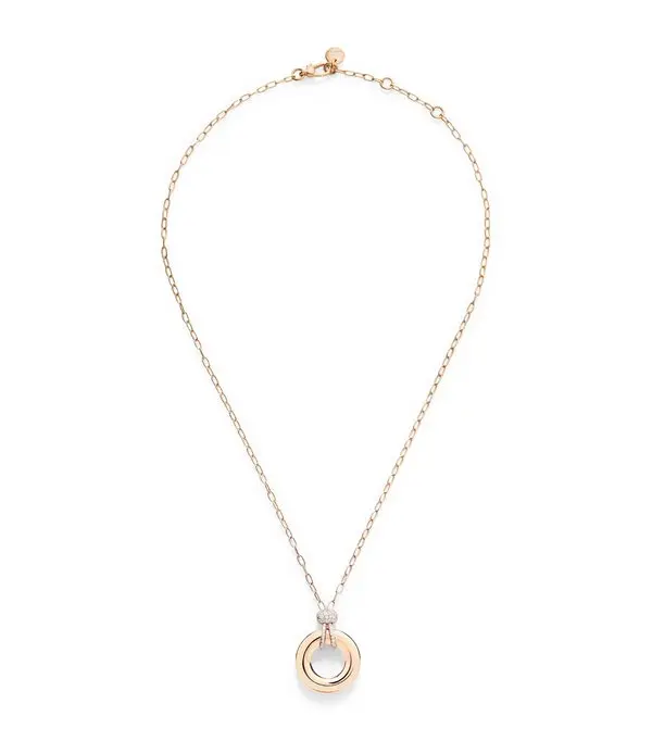 Pomellato And Diamond Iconica Pendant Necklace - Rose Gold