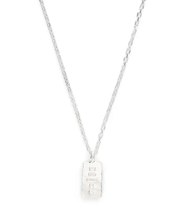 THE OUZE Sterling Hallmark Necklace - Silver
