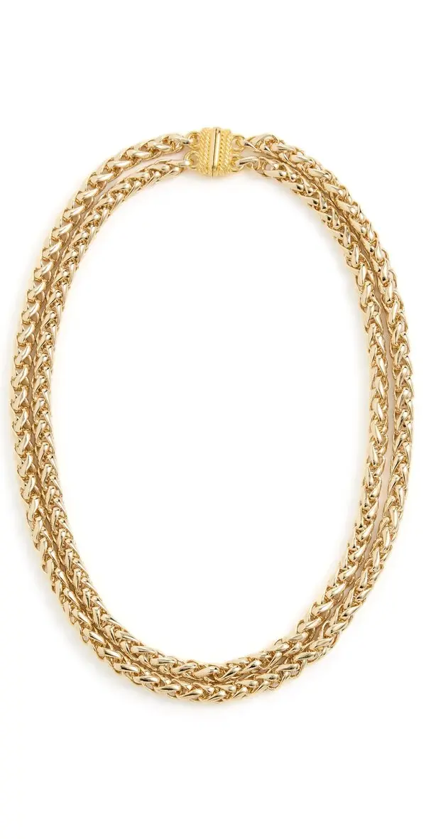 Shashi Double Olympia Necklace - Gold