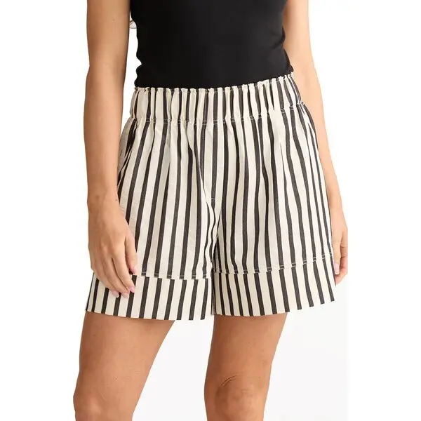 BRAVE+TRUE Esplande Stripe Pull-on Shorts