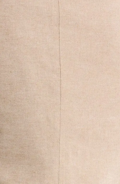 CECE DUPRAZ Cropped Trimmed Cotton-linen Jacket