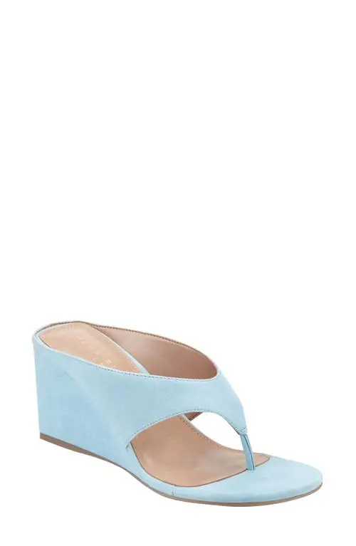 Marc Fisher Udena Wedge Flip Flop - Light Blue