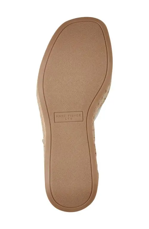 Marc Fisher Pasion Espadrille Platform Wedge Sandal - Ivory