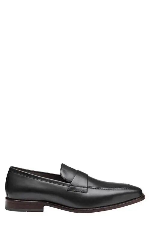 Johnston & Murphy Floyd Penny Loafer - Black Full Grain