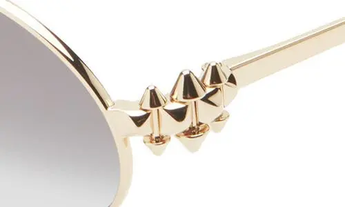 CARTIER 52mm Oval Gradient Sunglasses - Gold/grey Lens