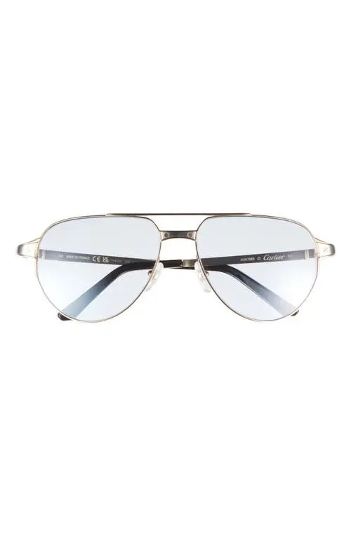 Cartier 59mm Aviator Reading Glasses - Gold