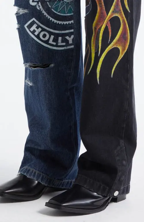 Amiri Spliced Baggy Jeans