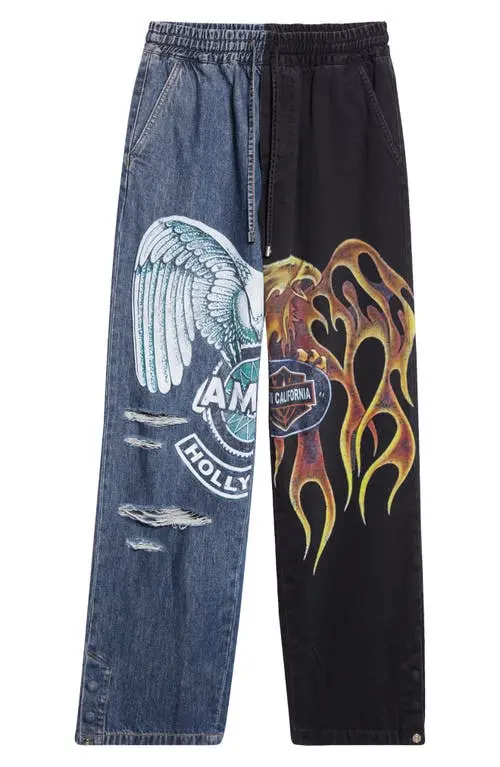 Amiri Spliced Baggy Jeans