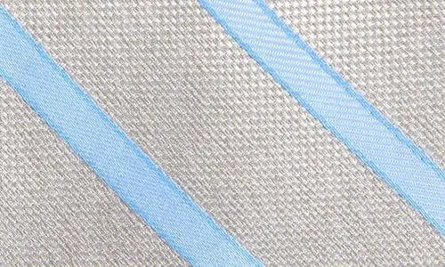 Nordstrom Dillane Stripe Silk Tie - Grey