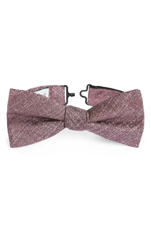 Nordstrom Textured Silk Pre-tied Bow Tie - Pink