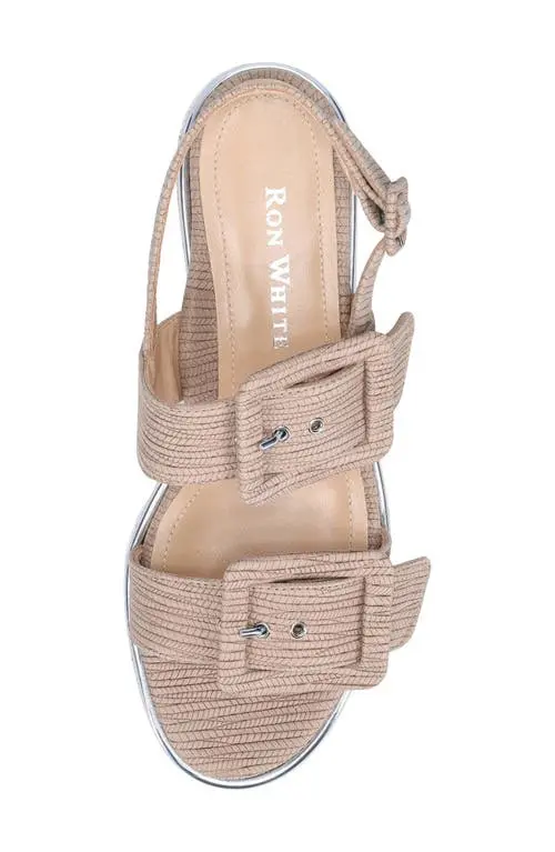 Ron White Callie Epi Slingback Platform Sandal