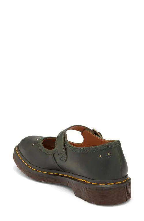 Dr. Martens Flower Mary Jane Flat - Dms Green