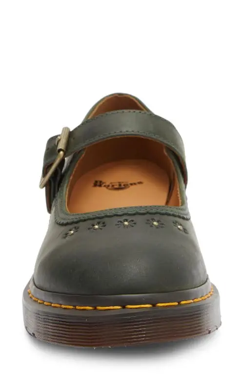 Dr. Martens Flower Mary Jane Flat - Dms Green