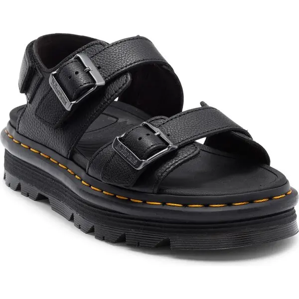 Dr. Martens Suede Sandals - Black