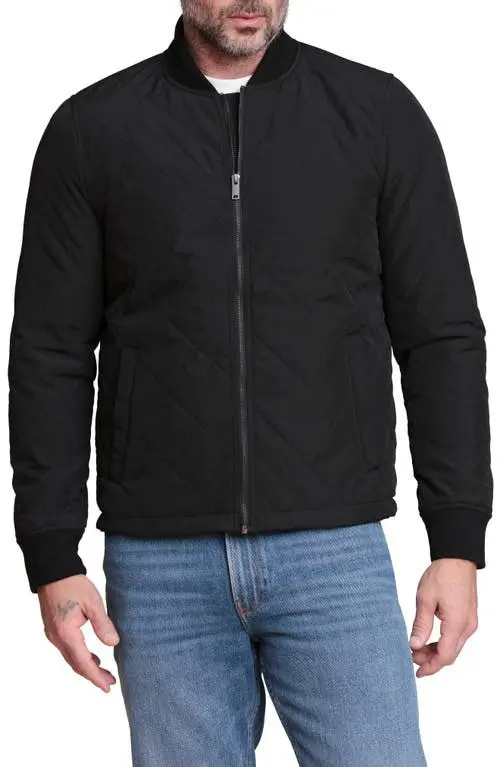 Bagatelle Quilted Bomber Jacket - Black