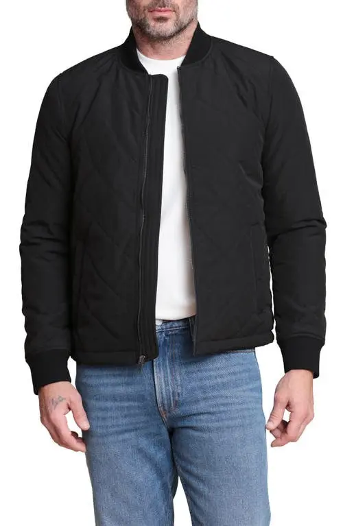 Bagatelle Quilted Bomber Jacket - Black