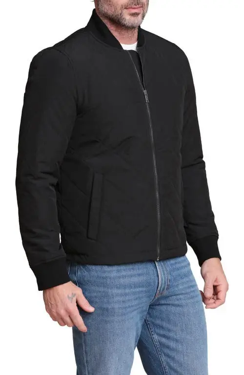 Bagatelle Quilted Bomber Jacket - Black