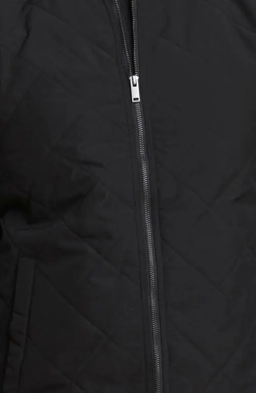 Bagatelle Quilted Bomber Jacket - Black