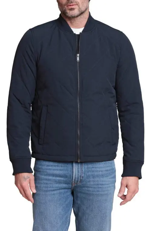 Bagatelle Quilted Bomber Jacket - Navy
