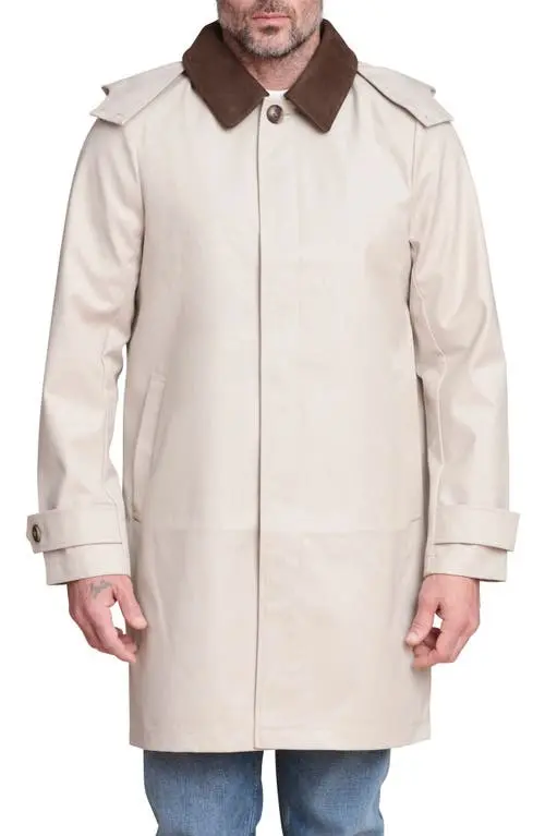 Bagatelle Combo Collar Mac Coat With Detachable Hood - Khaki