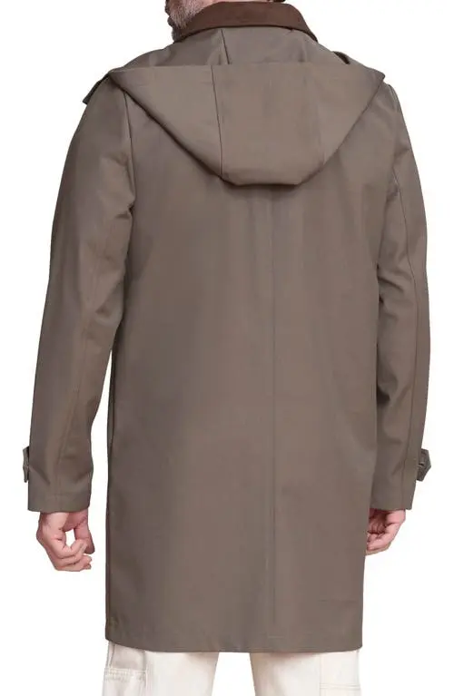 Bagatelle Combo Collar Mac Coat With Detachable Hood