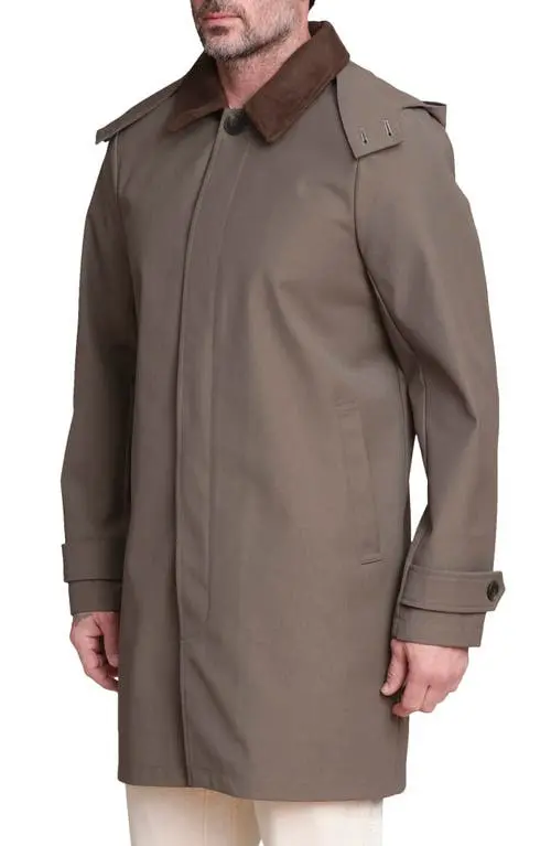 Bagatelle Combo Collar Mac Coat With Detachable Hood