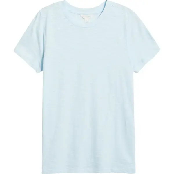 Caslon Cotton Blend Crewneck T-shirt - Blue Delicate