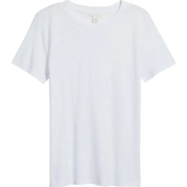 Caslon Cotton Blend Crewneck T-shirt - White