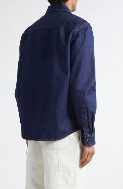 Ami De Coeur Denim Button-down Shirt - Indigo