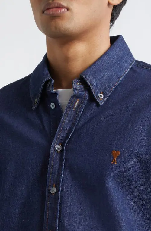 Ami De Coeur Denim Button-down Shirt - Indigo