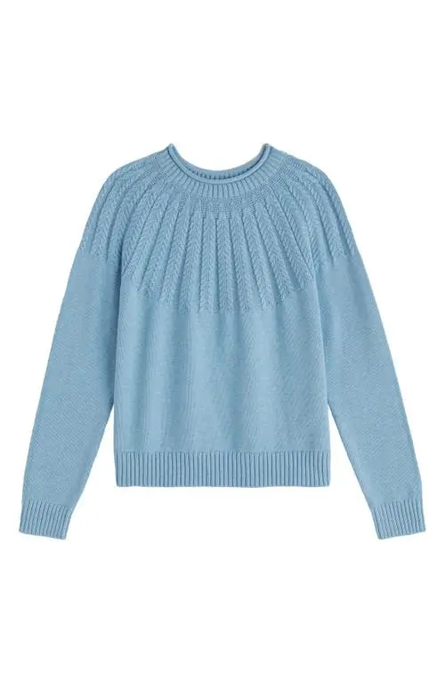 SEASALT CORNWALL Organic Cotton Crewneck Sweater - Spring Sky