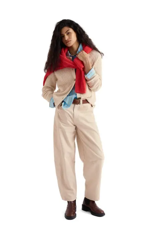 SEASALT CORNWALL Potters Meadow Organic Cotton Cardigan - Chalk
