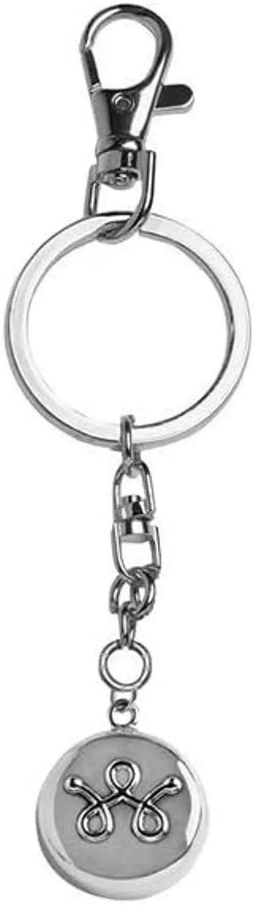 INVISAWEAR Smart Jewelry Personal Safety Keychain With Adt And 911 Features - Silver
