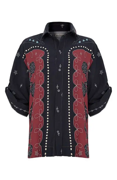 Agua Bendita Chrissy Bowly Cover-up Shirt