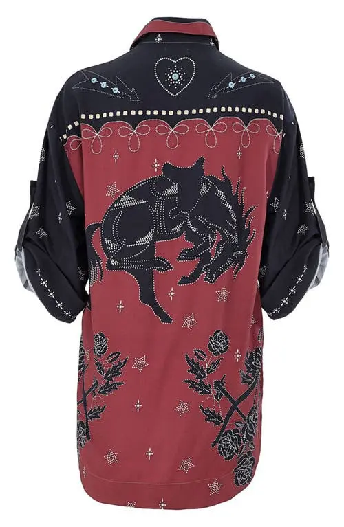 Agua Bendita Chrissy Bowly Cover-up Shirt