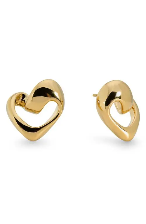 Monica Vinader Infinity Heart Stud Earrings - 18k Gold Vermeil