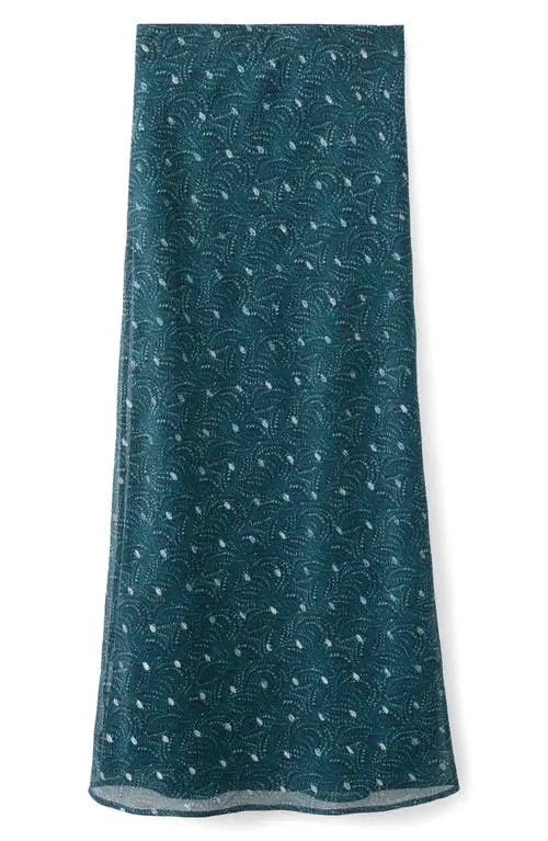 Mango Metallic Dot Maxi Skirt