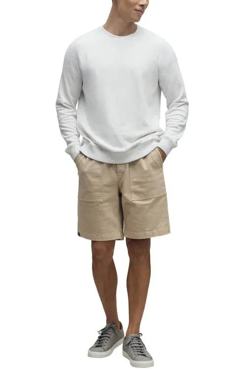 Barefoot Dreams Crewneck French Terry Sweatshirt - Heather White