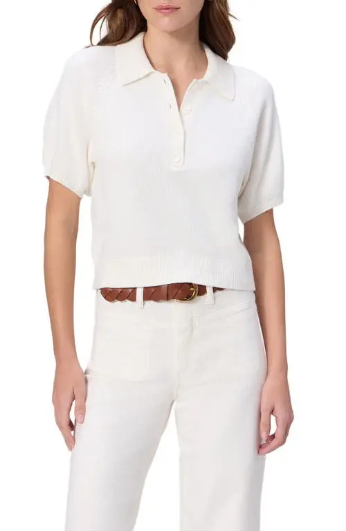 Paige Polo Sweater - Ivory