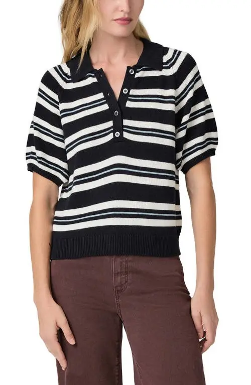 Paige Polo Sweater - Navy Multi