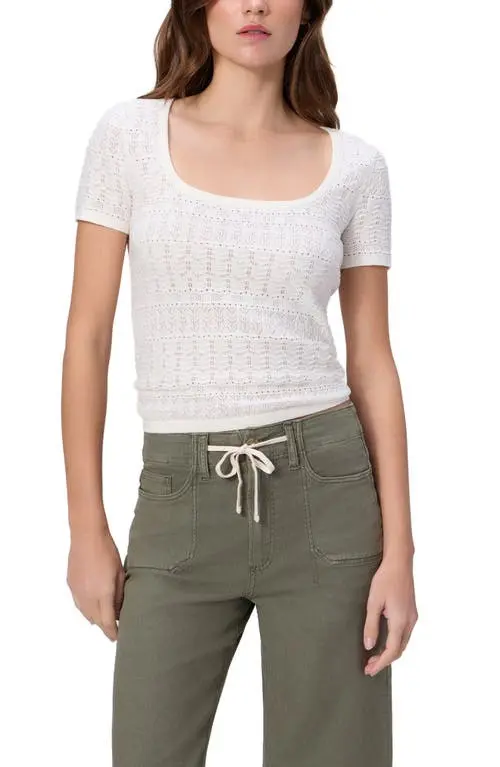 Paige Etoile Pointelle T-shirt - Ivory