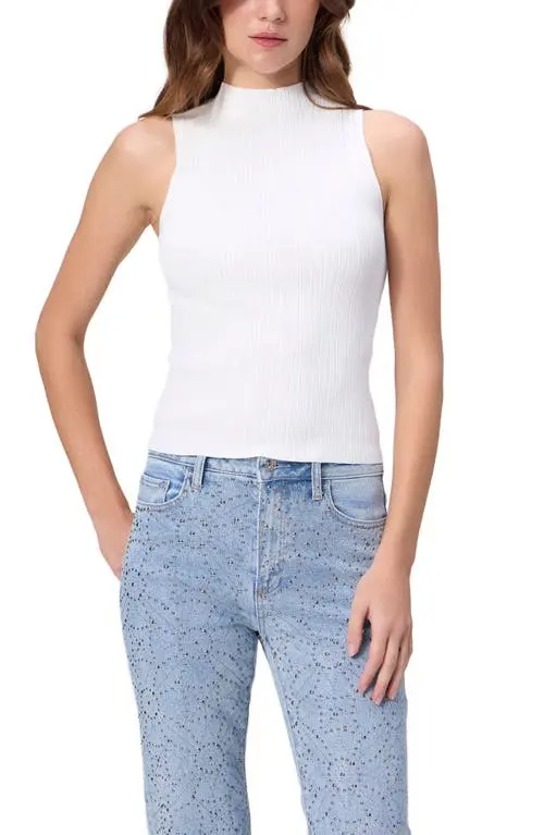 Paige Ravyn Funnel Neck Tank - White