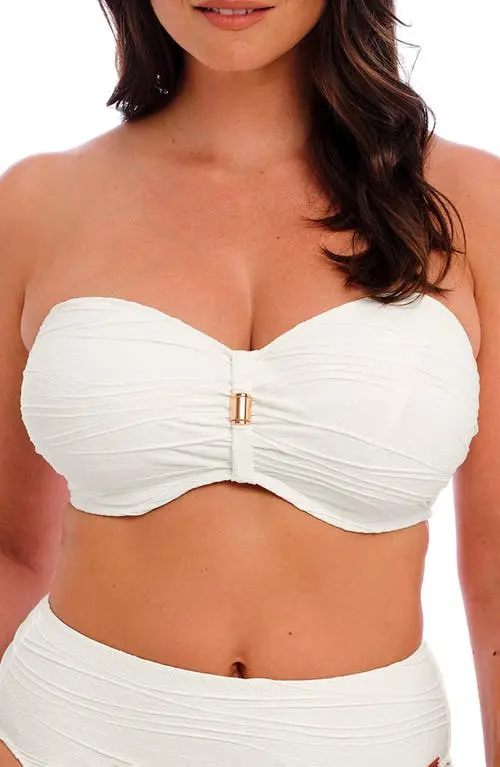Fantasie Beach Waves Underwire Bandeau Bikini Top - Linen