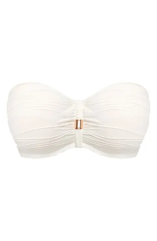Fantasie Beach Waves Bandeau Bikini Top - Linen