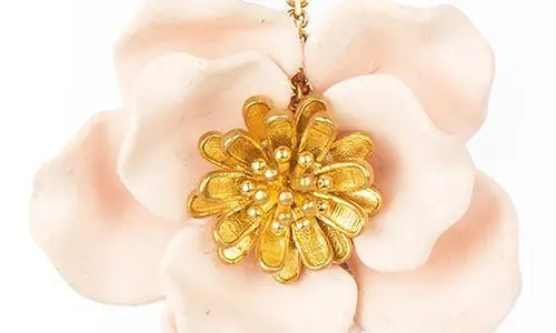 Deepa Gurnani Yuka Flower Drop Earrings