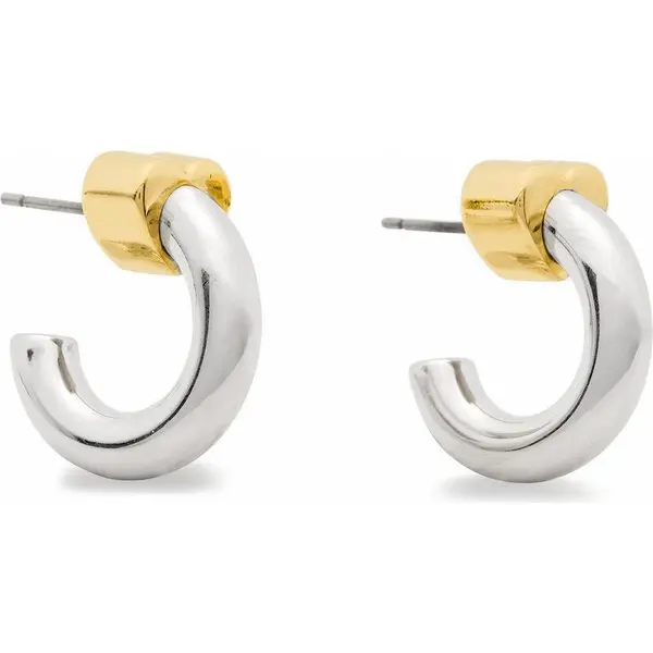 Kate Spade New York Heart Huggie Hoop Earrings - Gold/silver