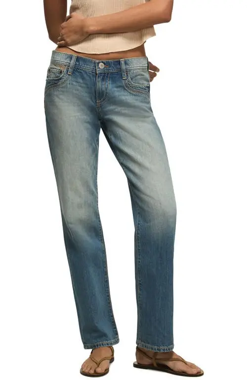 Lucky Brand Easy Rider Low Rise Straight Leg Jeans - Warrant Wash