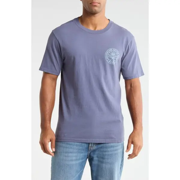 ROARK Division Cotton Graphic T-shirt - Neptune