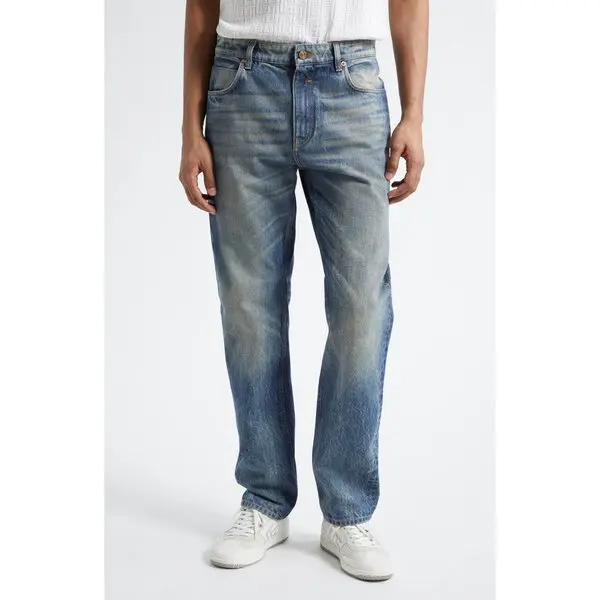 Balmain Slim Straight Leg Jeans - 6aw Blue